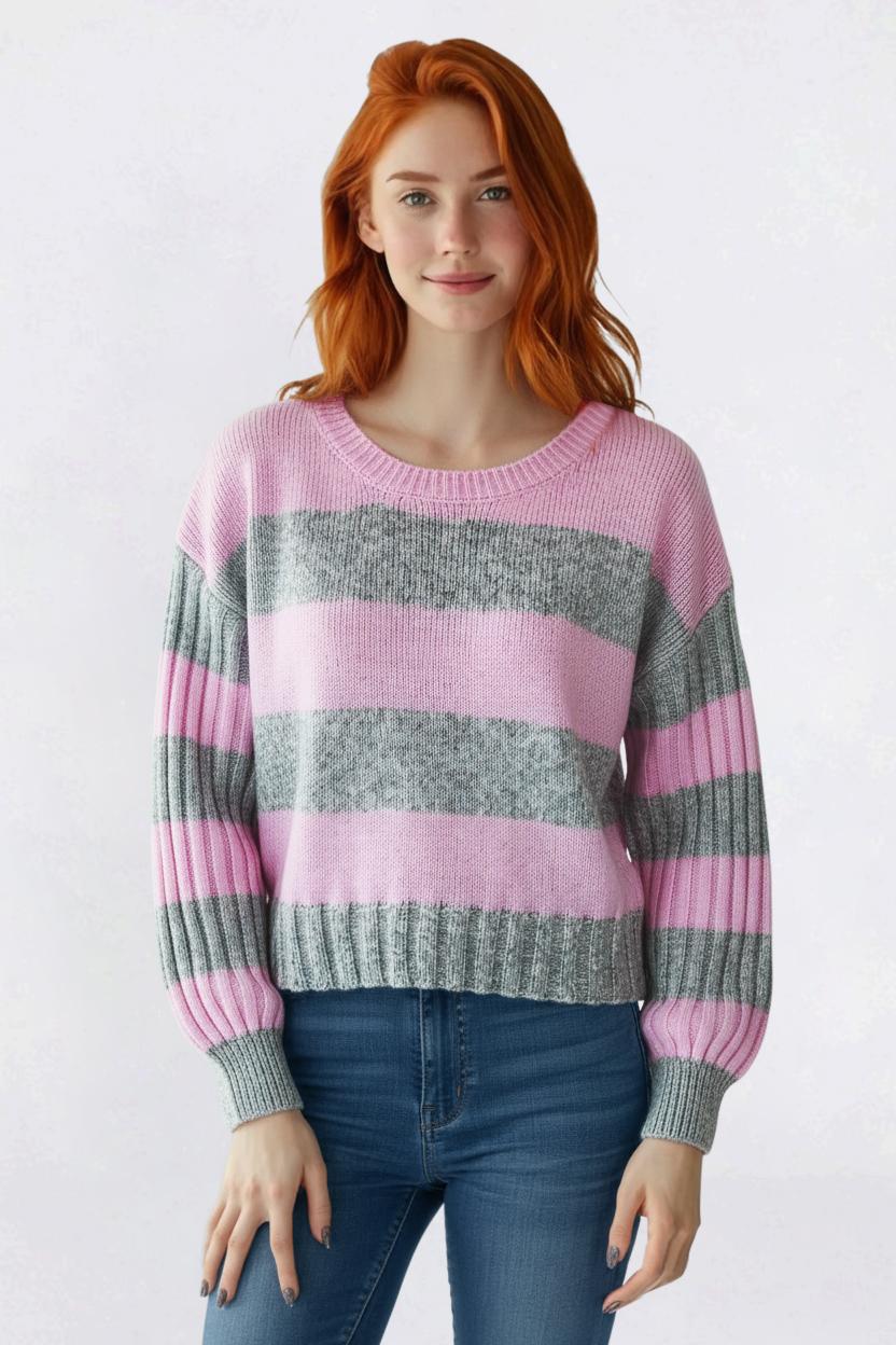 Click here for Juniors Madden Girl Rugby Stripe Crew Neck Sweater prices